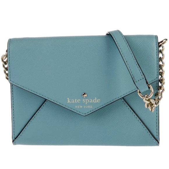kate spade | Bags | Kate Spade New York Saffiano Tiffany Blue ...